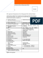 Sample Dsa Application Form | PDF | Banks | Sole Proprietorship
