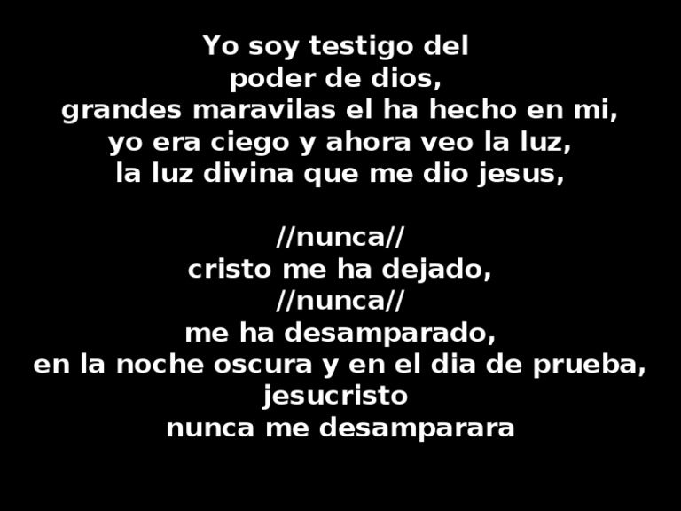 Yo Soy Testigo Del Poder de Dios | PDF
