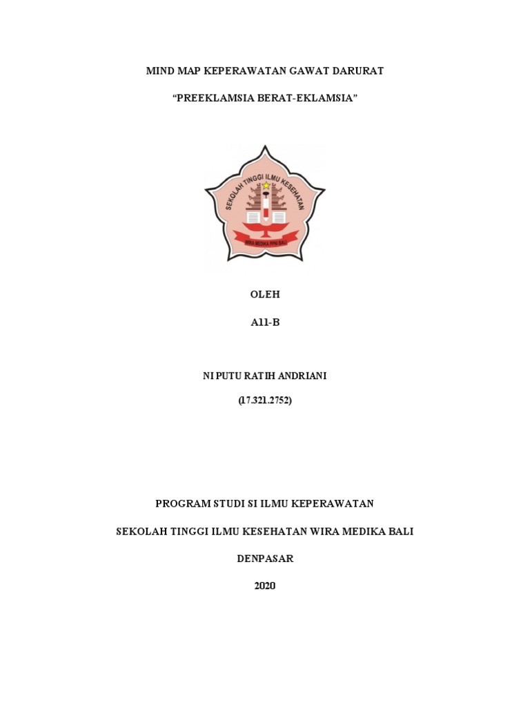 Mind Map Preeklampsia dan Eklampsia | PDF