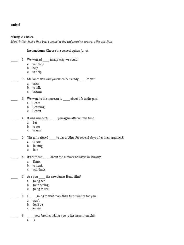 Unit 6 Life-Pre-intermediate | PDF
