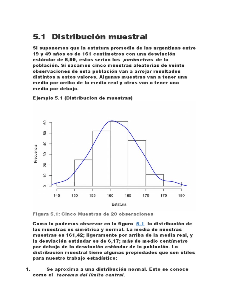 Distribucion Muestral | PDF | Desviación Estándar | Media