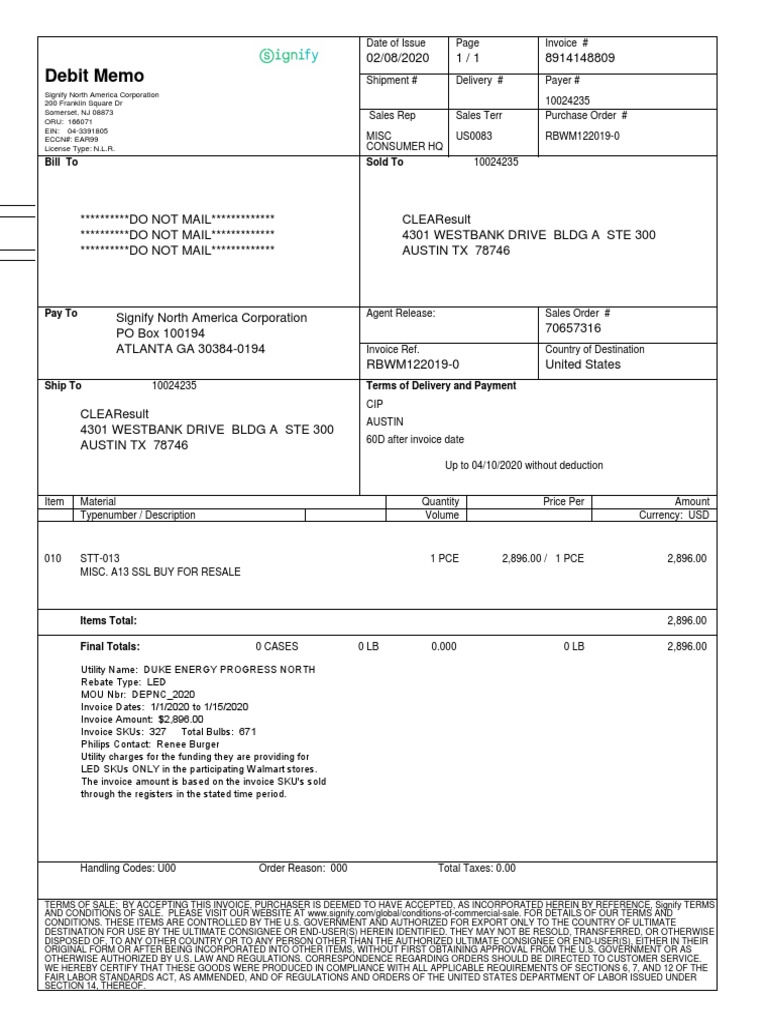Clearesult Duke Energy Progress North Early Jan 2020 WMT | PDF ...