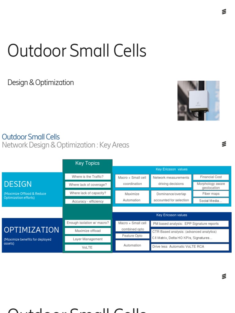 Outdoor Small Cells - Design & Optimization PDF | PDF | Ericsson ...