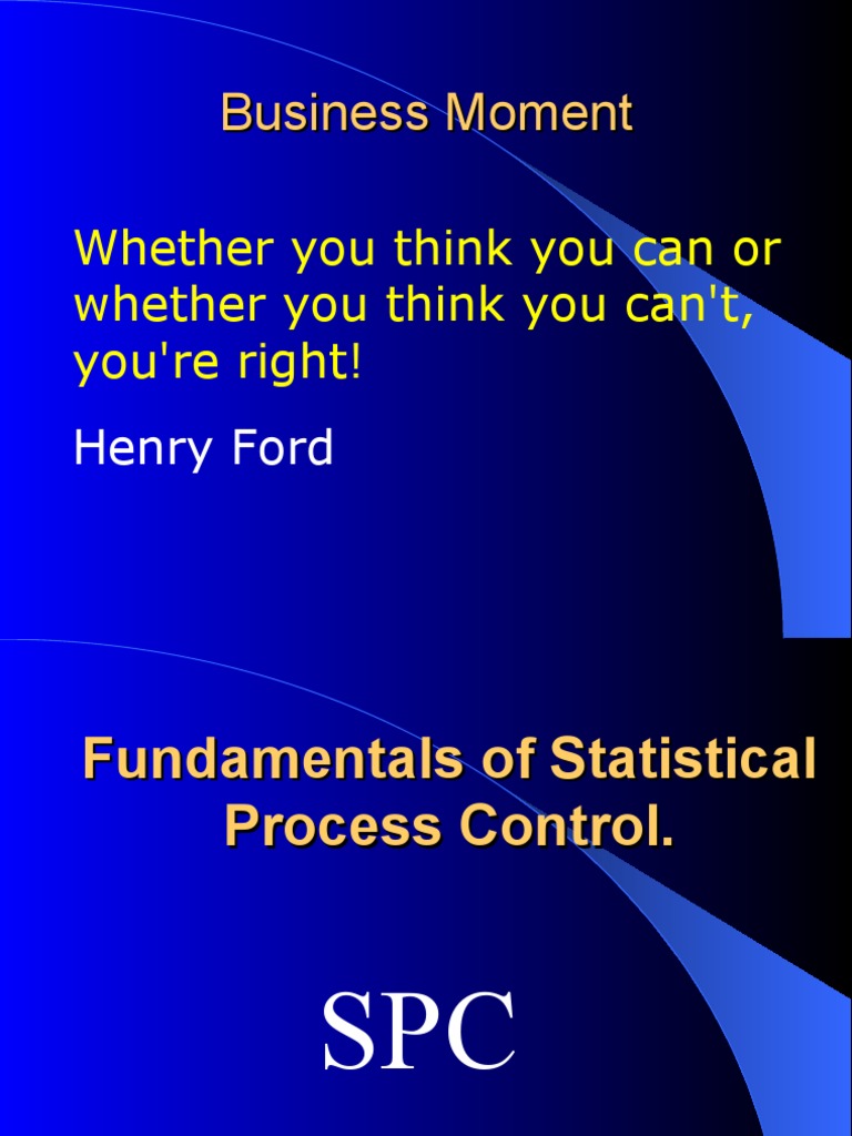 Statistical Process Control Fundamentals | PDF | Reliability ...