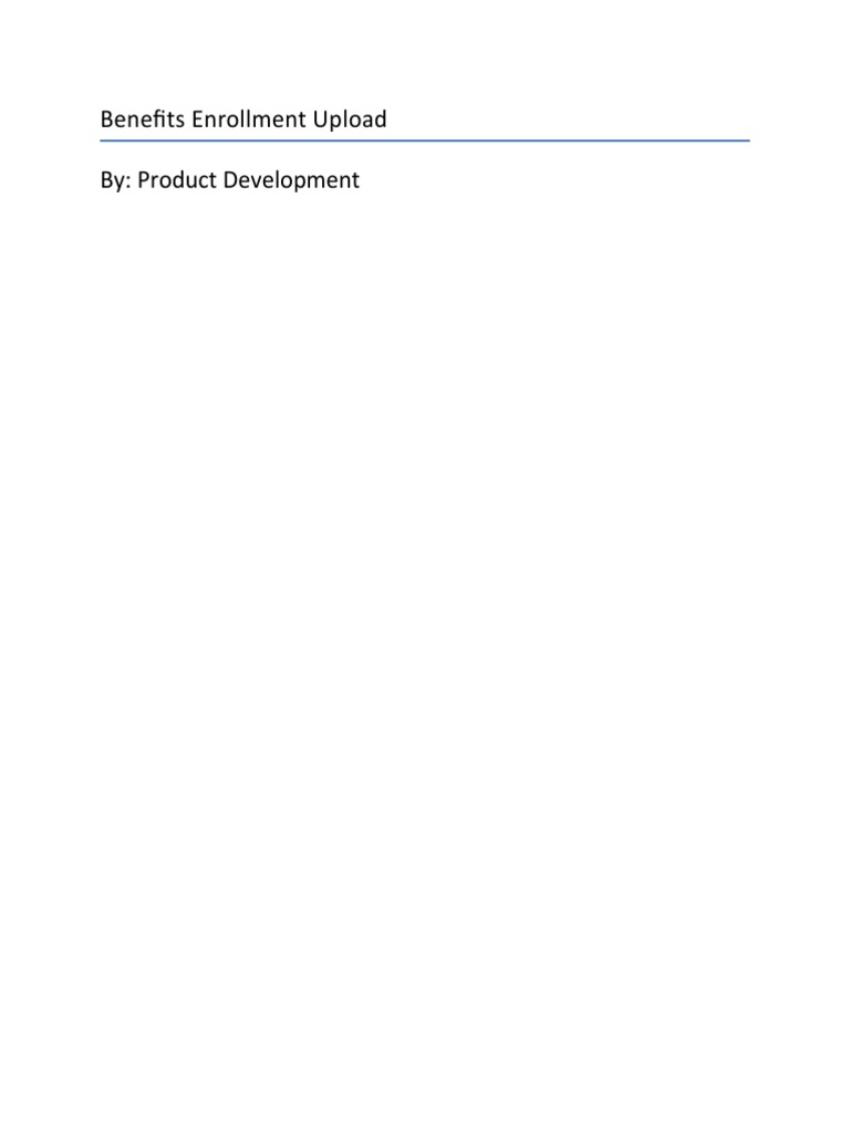 Benefits Enrollment Upload Spreadsheet | PDF | Microsoft Excel ... Benefits Enrollment Upload Spreadsheet | PDF | Microsoft Excel ...