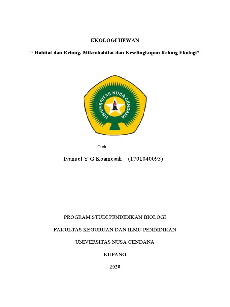 EKWAN Habitat & Relung Ekologi | PDF