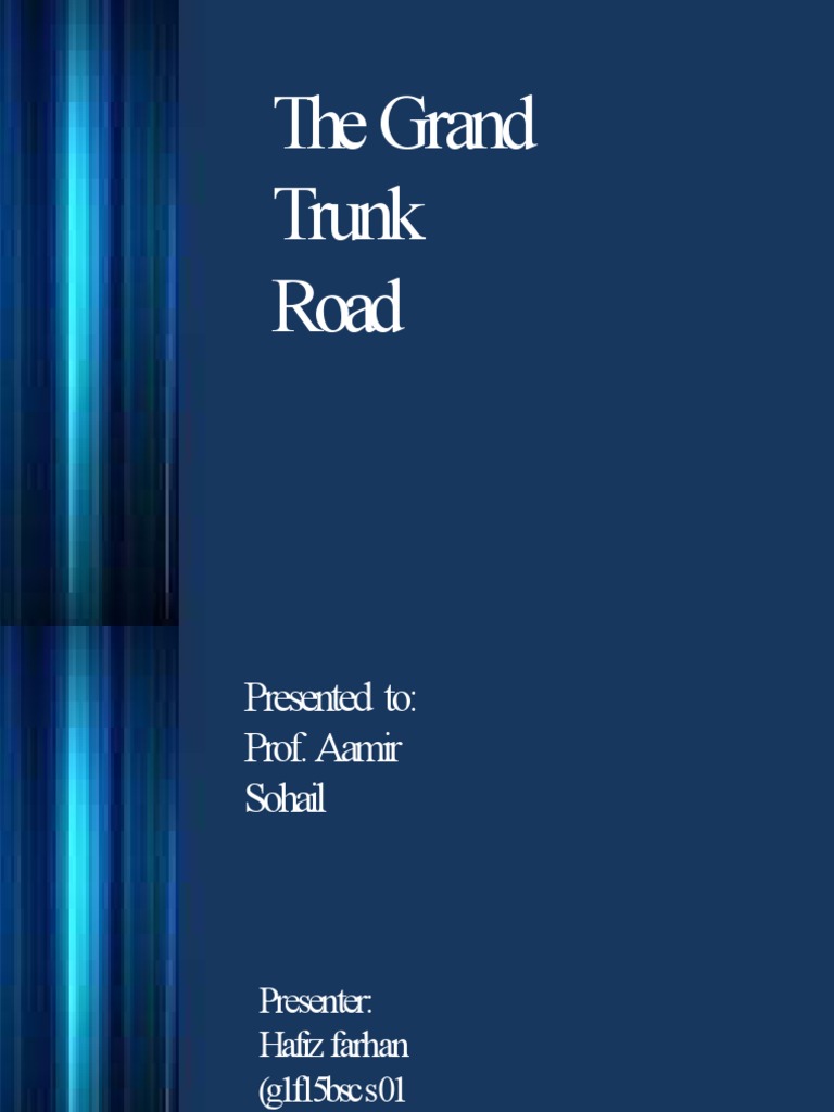 Grand Trunk Road | PDF | South Asia | Transport