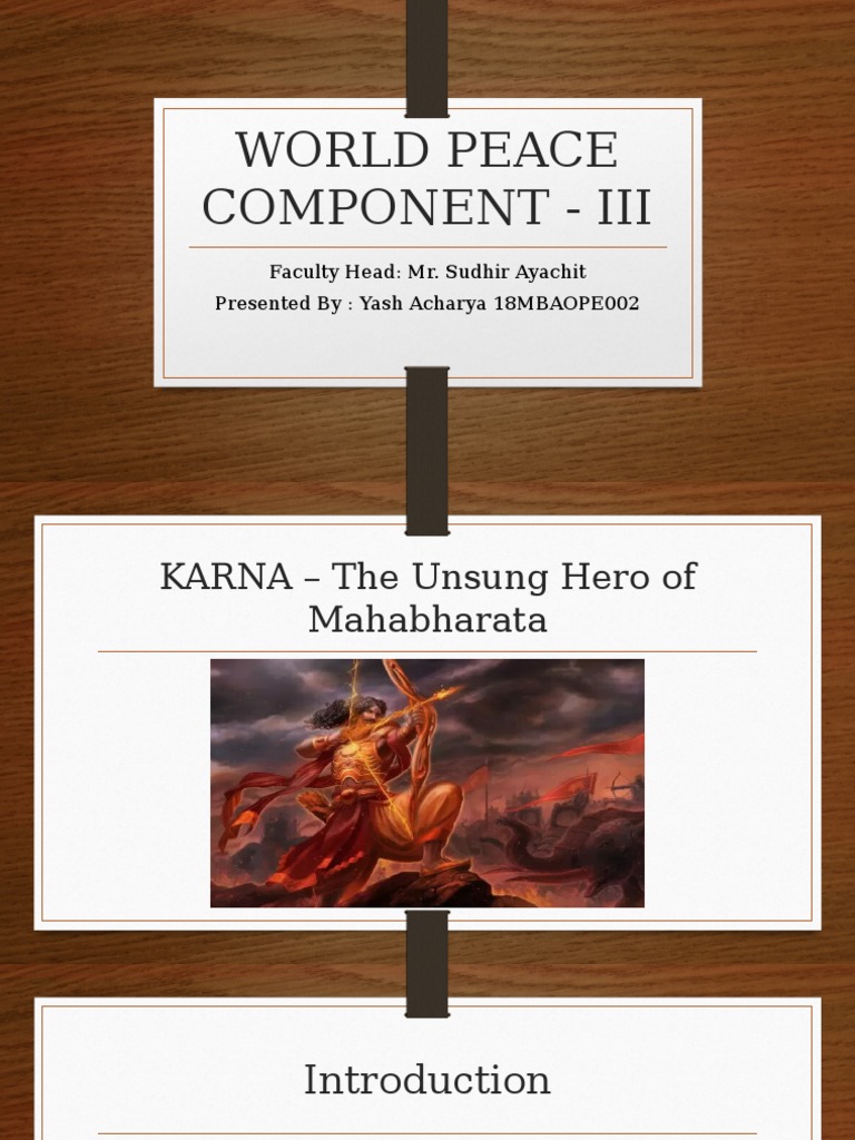 KARNA The Unsung Hero of Mahabharat by YASH ACHARYA | PDF | Mahabharata | Vaishnava Texts