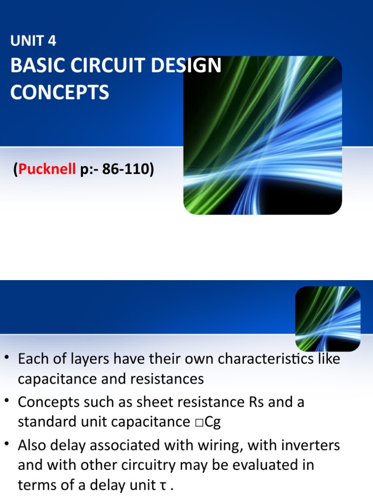 Unit 4 Basic Circuit Design Concepts | PDF | Cmos | Capacitor