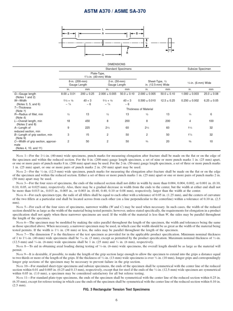 Astm A370 | PDF | Strength Of Materials | Deformation (Engineering)