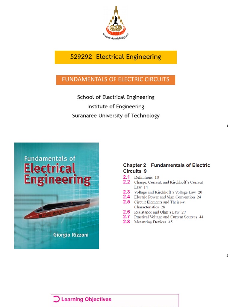 Fundamental of Electric Circuit | PDF | Electrical Resistance And ...