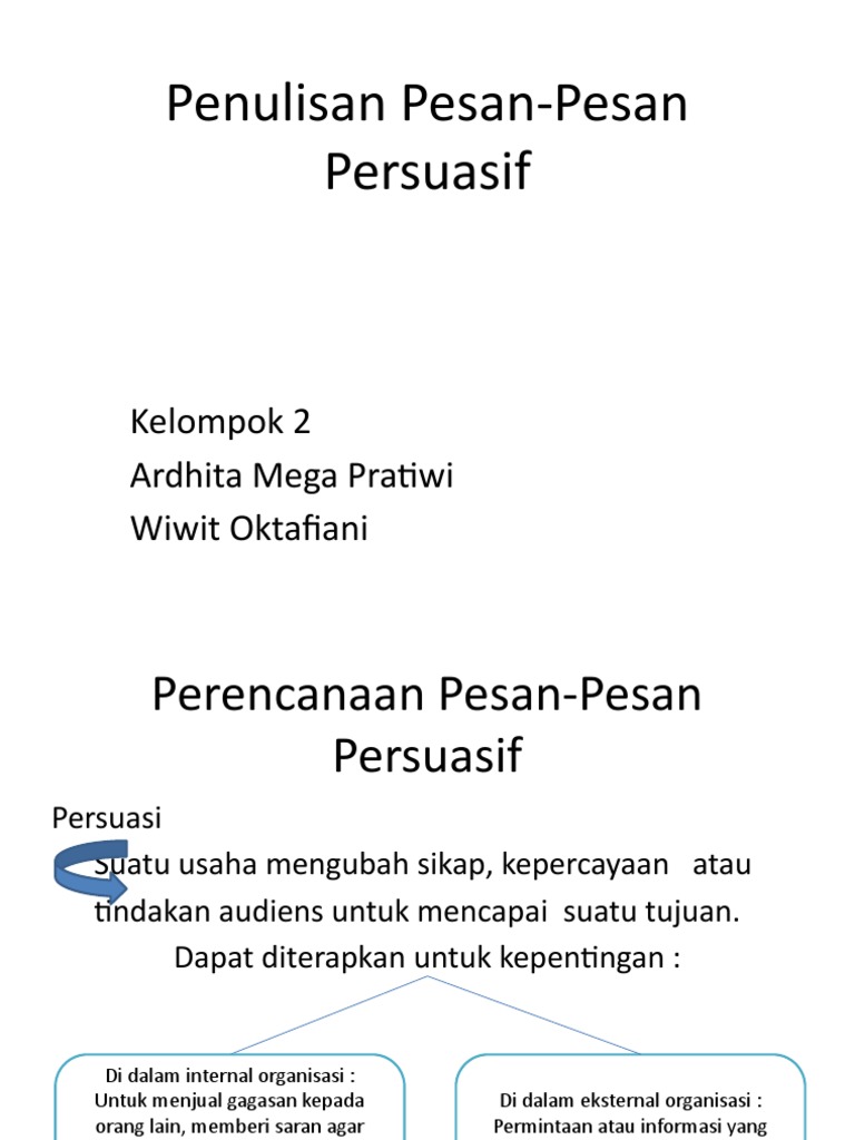 Penulisan Pesan-Pesan Persuasif | PDF