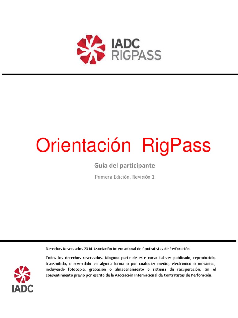 Guía del Curso RigPass: Seguridad y Salud | PDF | Drogas | Herida