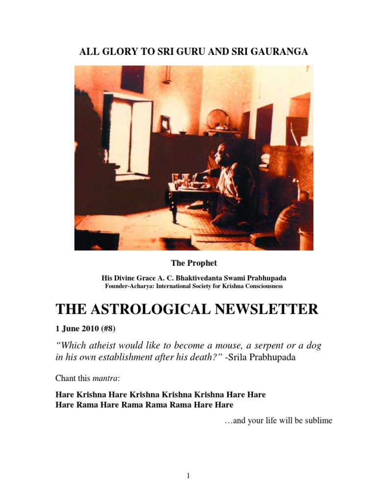 The Astrological Newsletter - Issue - 08 - 2010 PDF | PDF | Religion ...