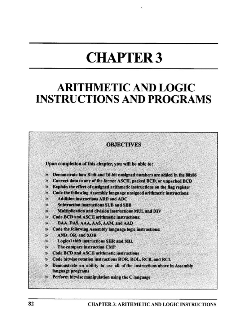 Chapter03 Mazidi PDF | PDF