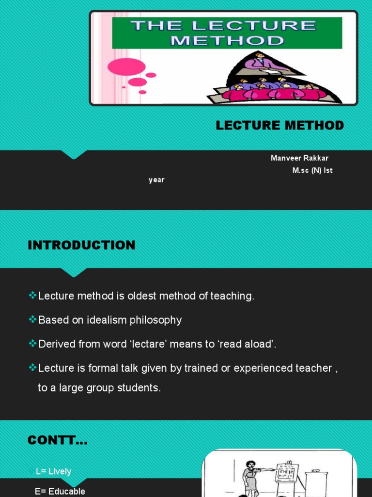 Lecture Method | PDF | Lecture | Epistemology