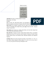 Terjemahan Mabadi 'Awaliyah (Ushul Fiqh) Edited PDF | PDF