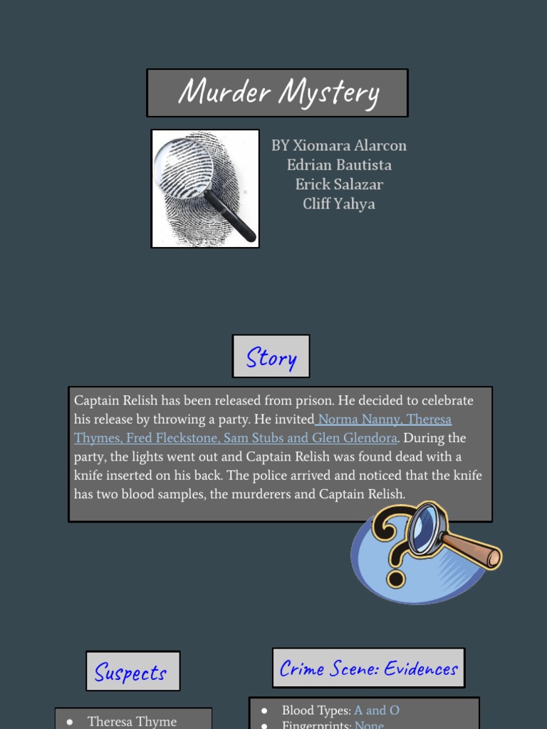 Murder Mystery | PDF | Genetics | Biology