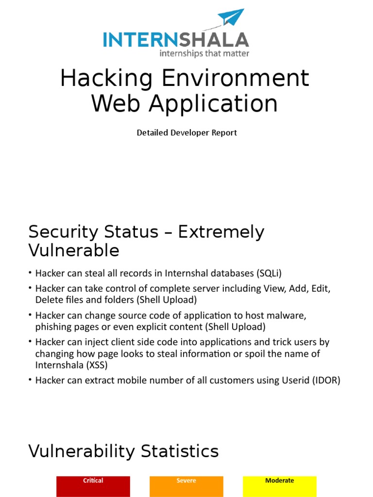 Hacking Environment Web Application | Download Free PDF | Password ...