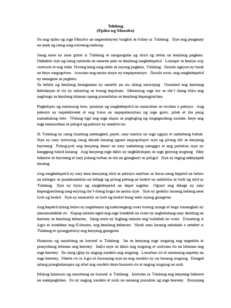 Tulalang | PDF