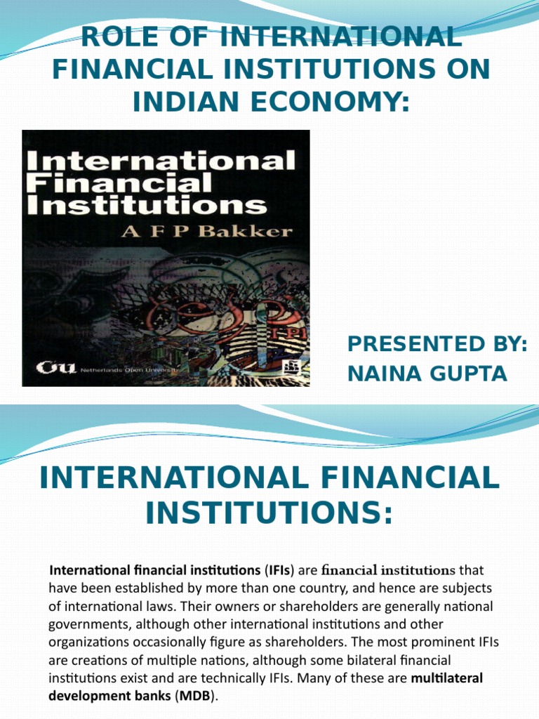 Role of International Financial Institutions | PDF | Inter American ...