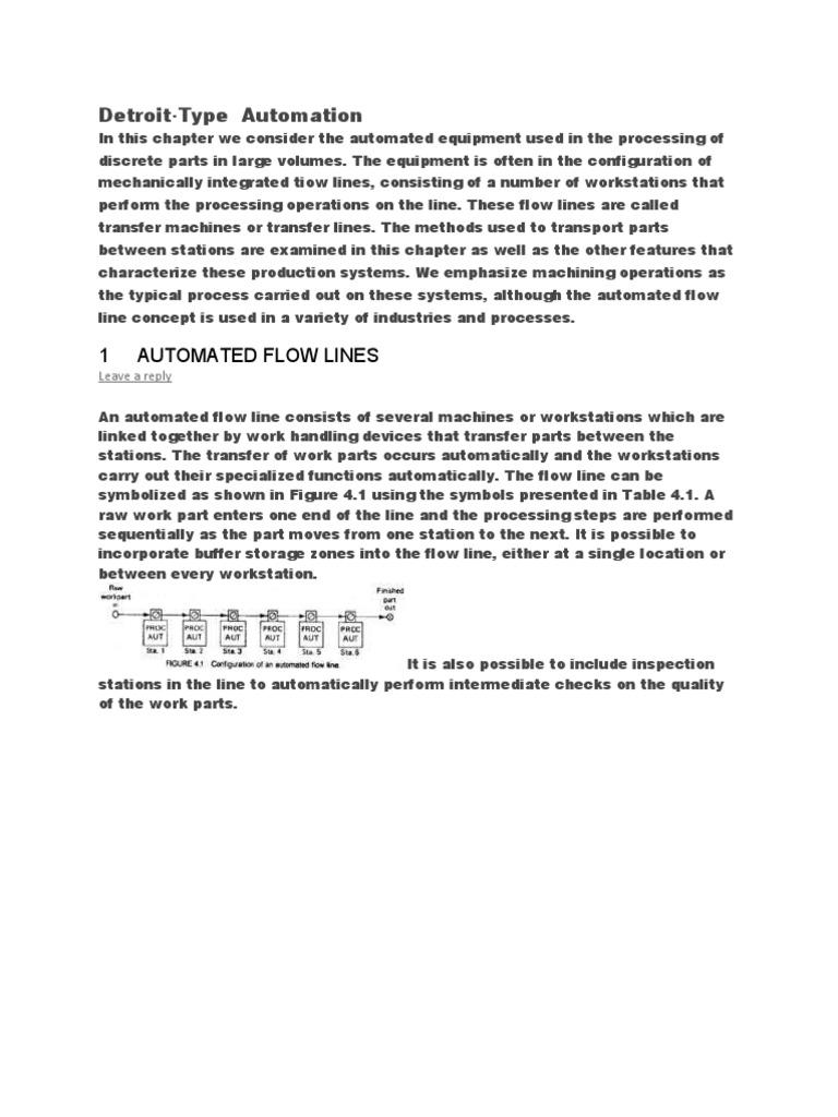 Automated Flow Lines in Manufacturing | PDF | Automation | Machines