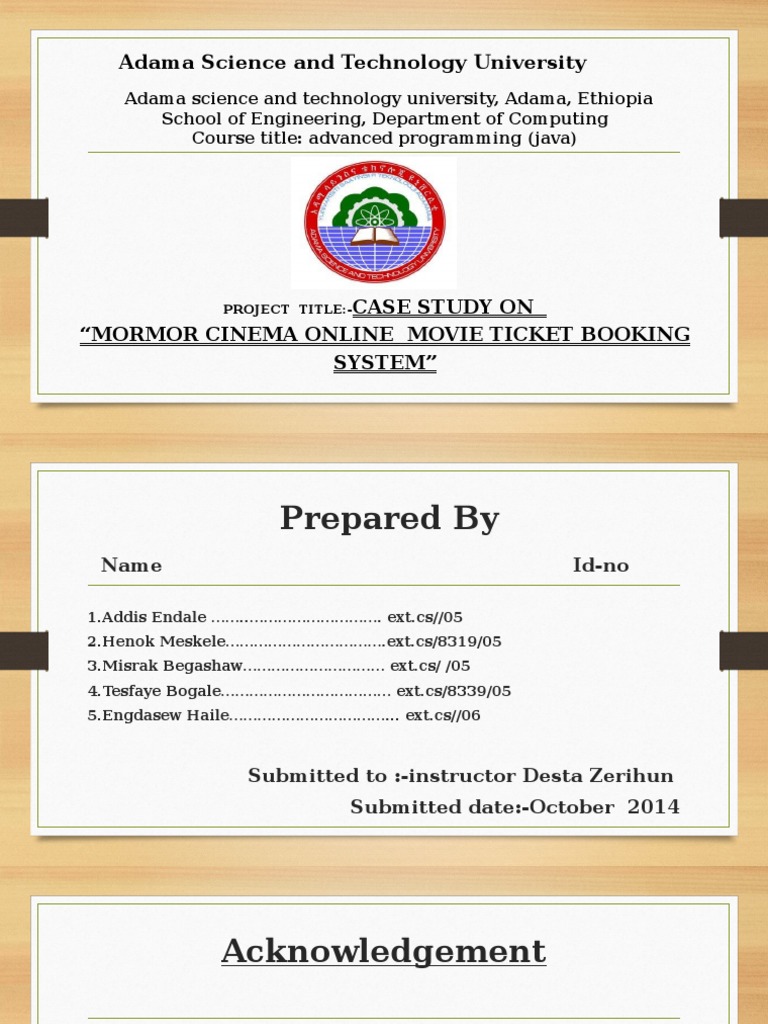 Mormor Cinema Online Ticket Booking System | PDF | Software Testing ...