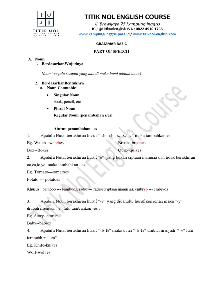 Modul Grammar Basic PDF | PDF