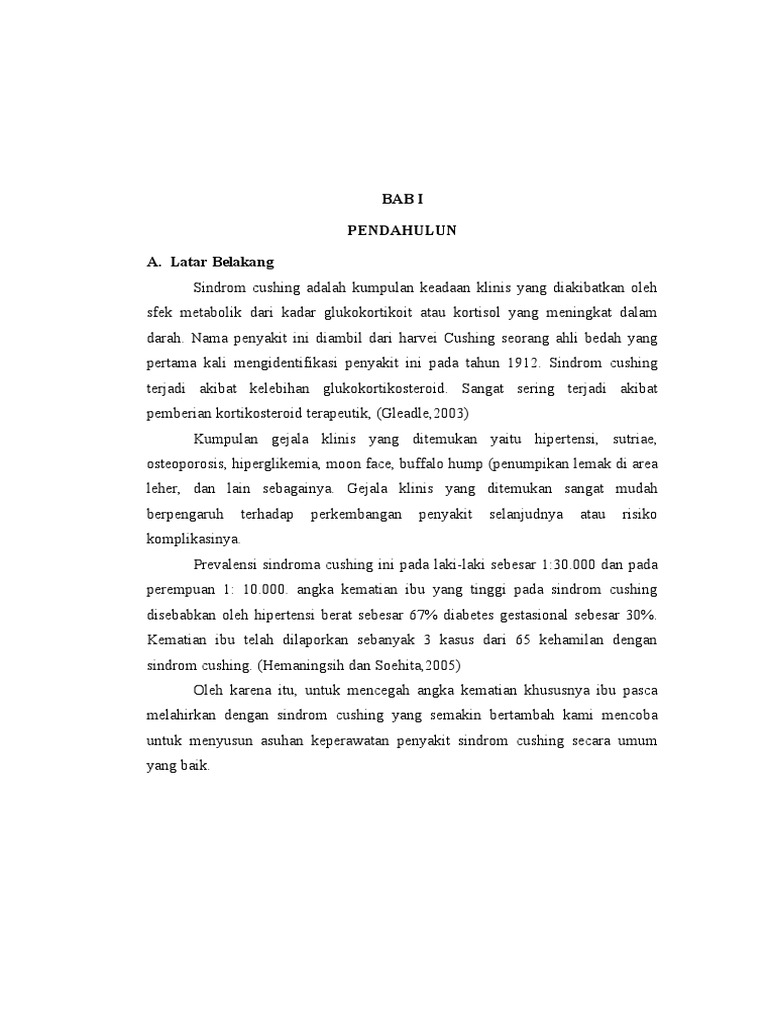 Sindrom Cushing: Gejala dan Penanganan | PDF | Kesehatan Holistik