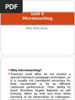 Understanding Micro Teaching Techniques | PDF | Teachers | Classroom