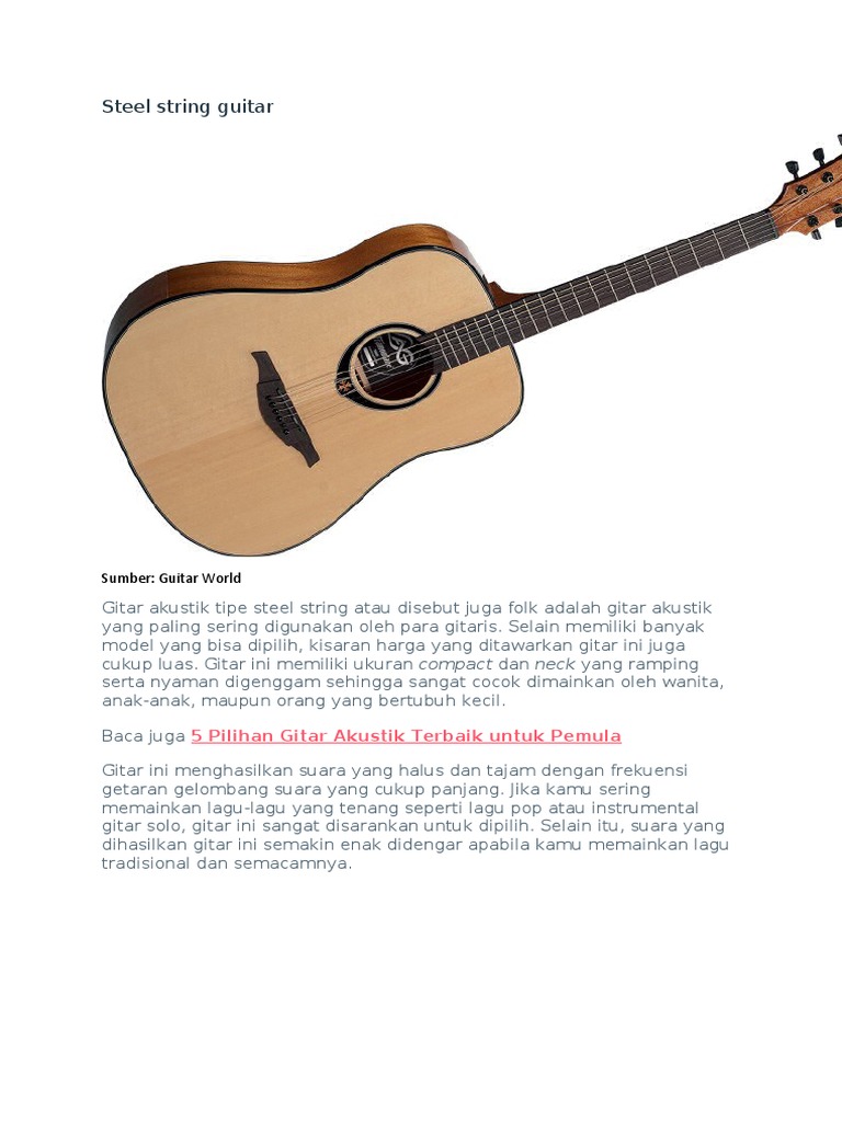 Jenis-Jenis Gitar Akustik | PDF