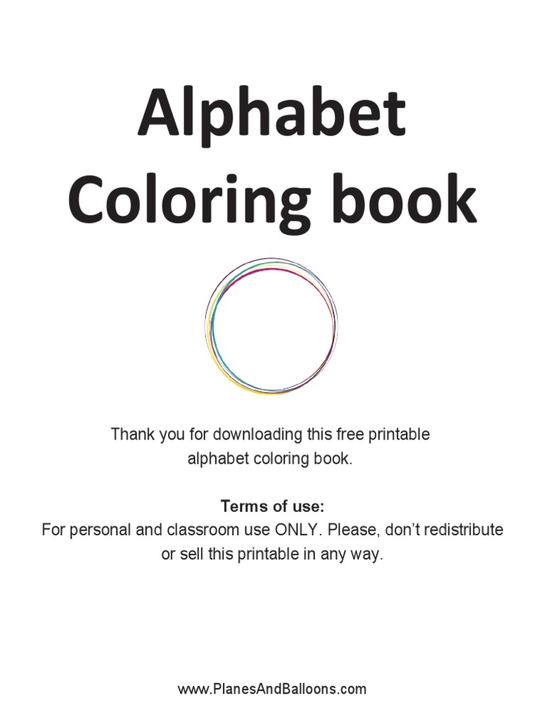 Alphabet Coloring Book PDF | PDF