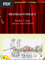 Restraint Nursing Guideline For Care | PDF | Nursing | Joint Commission