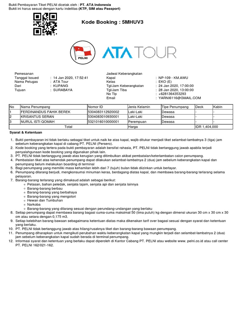 Pelni Baru PDF | PDF