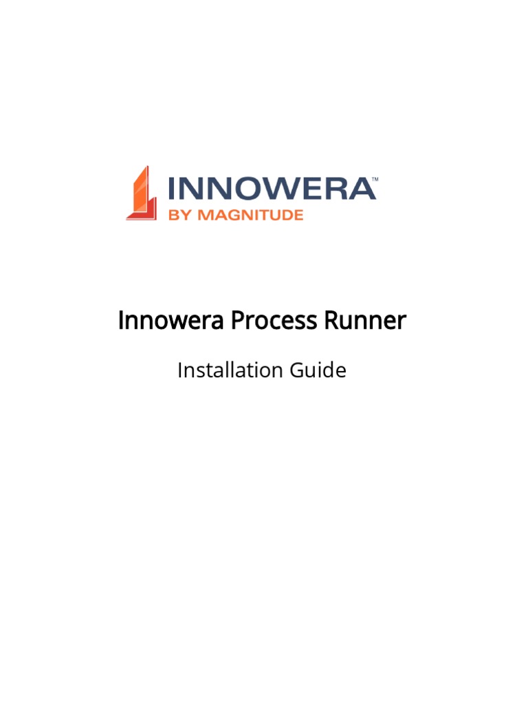 Innowera Process Runner Installation Guide PDF | PDF | Digital Technology | Information Technology