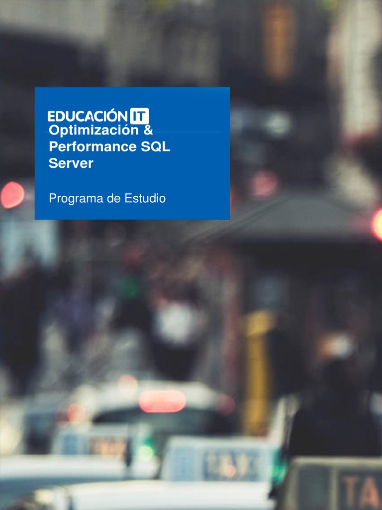 Curso de SQL Server Tuningqueries PDF | PDF | Servidor SQL de Microsoft | SQL
