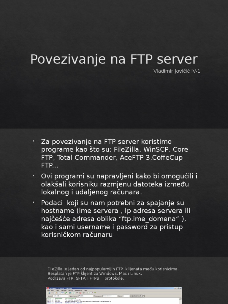 Povezivanje Na FTP Server | PDF