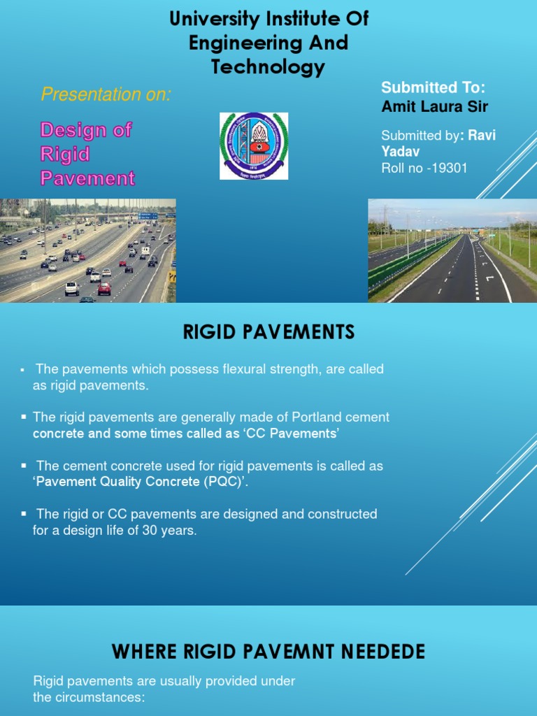 Design of Rigid Pavement PDF | PDF | Road Surface | Thermal Expansion