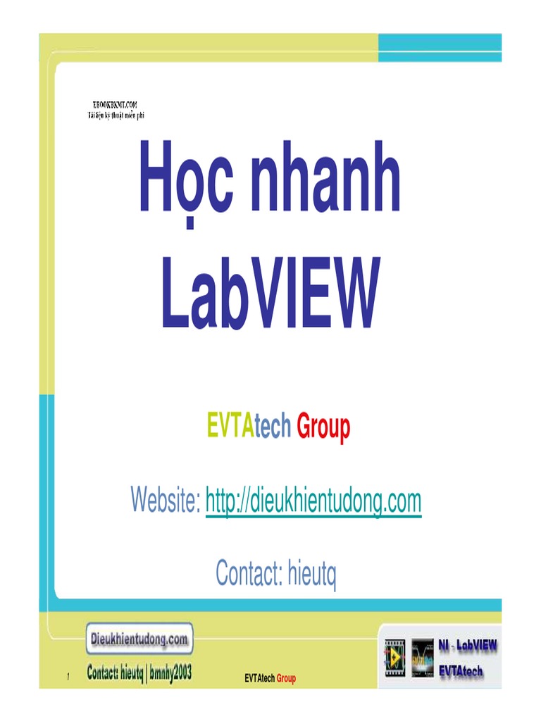 Buoi 1 Hoc Nhanh Labview PDF | PDF