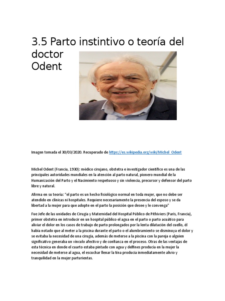 Parto Acuatico | PDF | Salud maternal | Parto