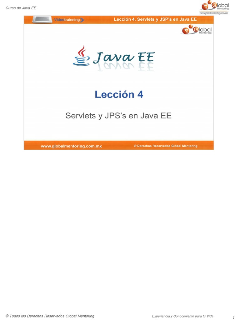 Curso Java EE - 04 Leccion 04 - Teoria PDF | PDF | Páginas del servidor ...