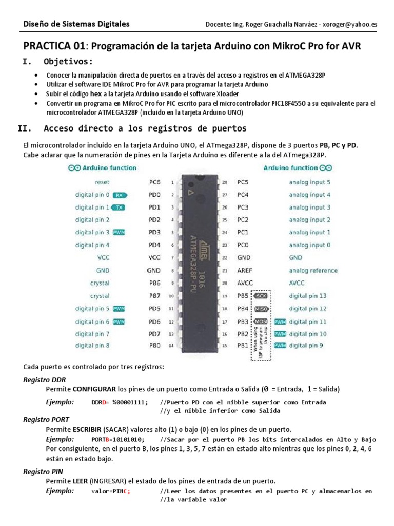 P01 Programacion de Arduino Con MikroCPro For AVR PDF | PDF | Arduino | Programa de computadora