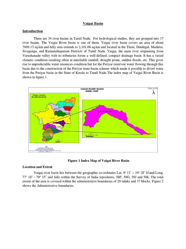 Vaigai Basin-17.07.17 PDF | PDF | Drainage Basin | Groundwater
