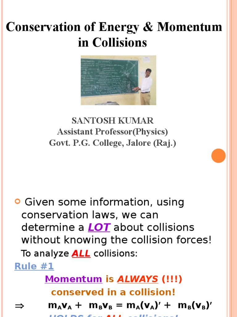 Elastic and Inelastic Collision | PDF | Collision | Momentum