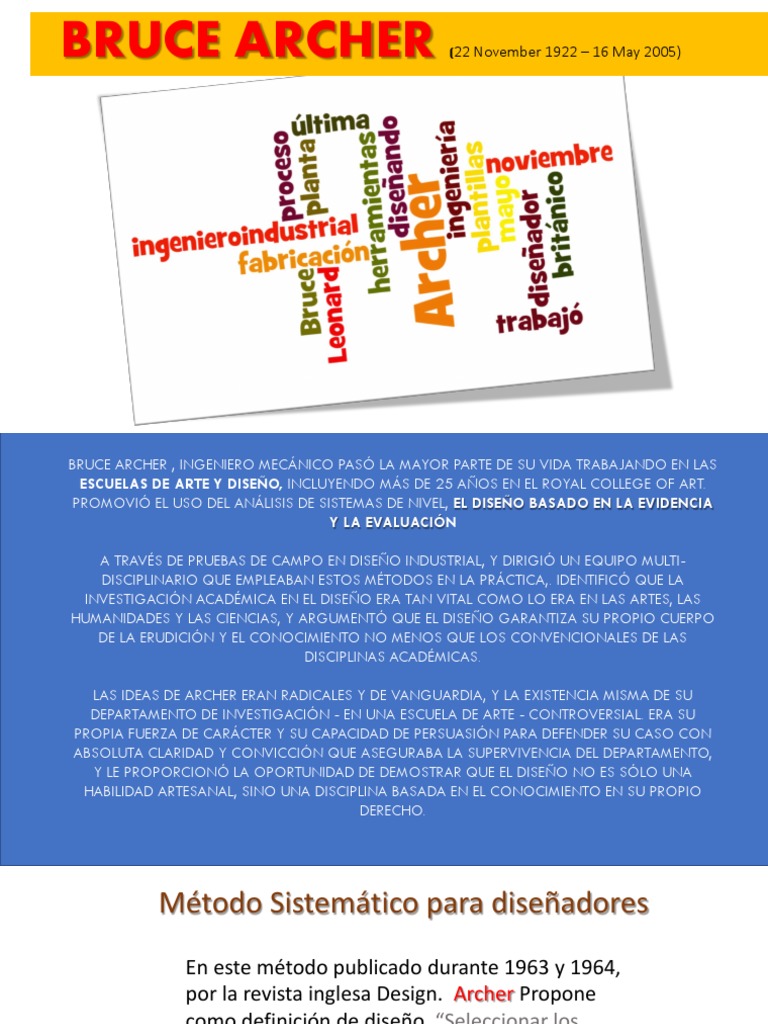 Bruce Archer | PDF | Diseño | Caso de estudio