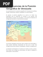 Posicion Geografica y Limites de Venezuela | PDF
