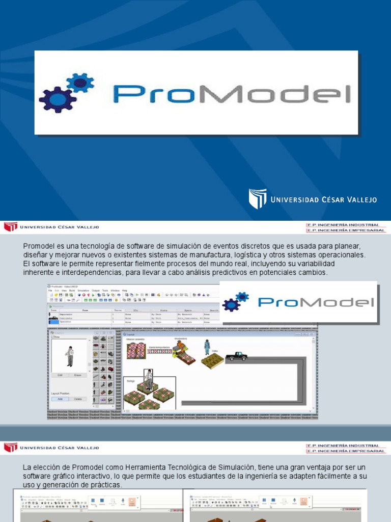 Guía de Simulación con Promodel | PDF | Software | Simulación