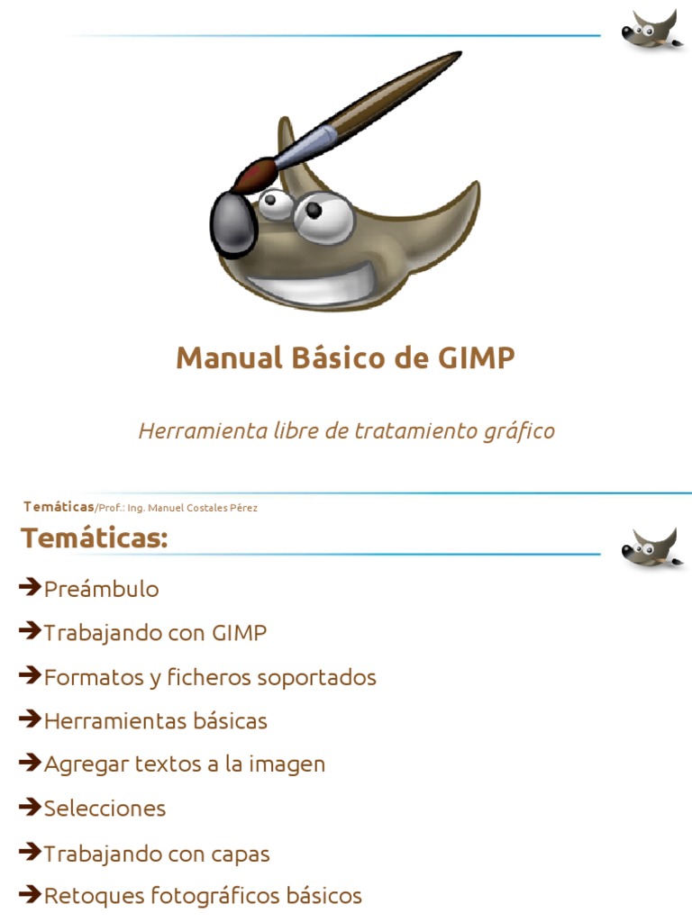 Gimp | PDF | Adobe Photoshop | Informática