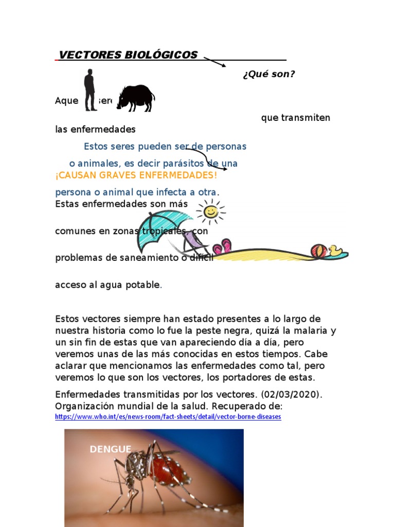 Vectores Biológicos | PDF | Enfermedades animales | Enfermedades y ...