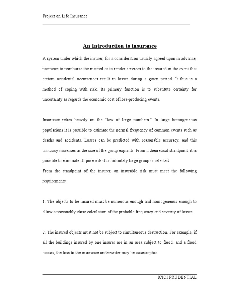 Overview of Life Insurance Basics | PDF | Life Insurance | Insurance